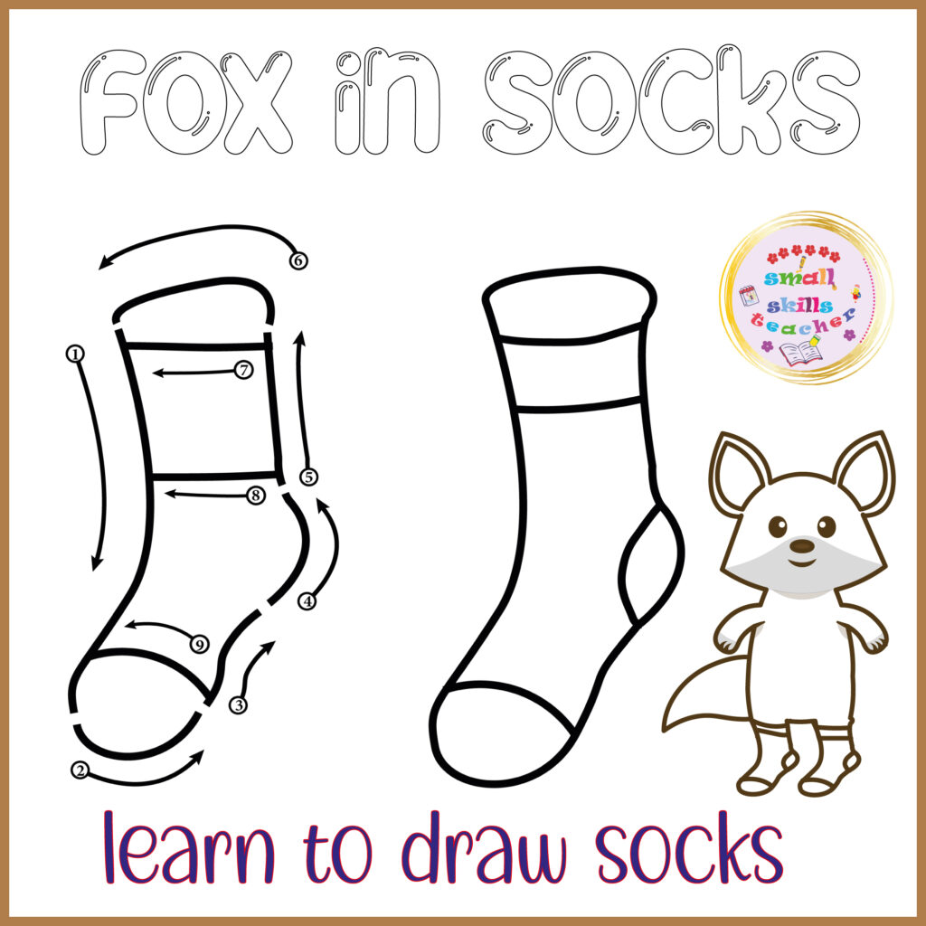 Fox in socks, learn to draw socks | Made By Teachers