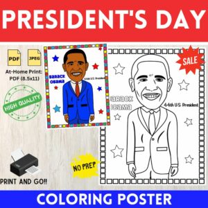 Barack Obama Activities - Black History Month Bulletin Board -President ...