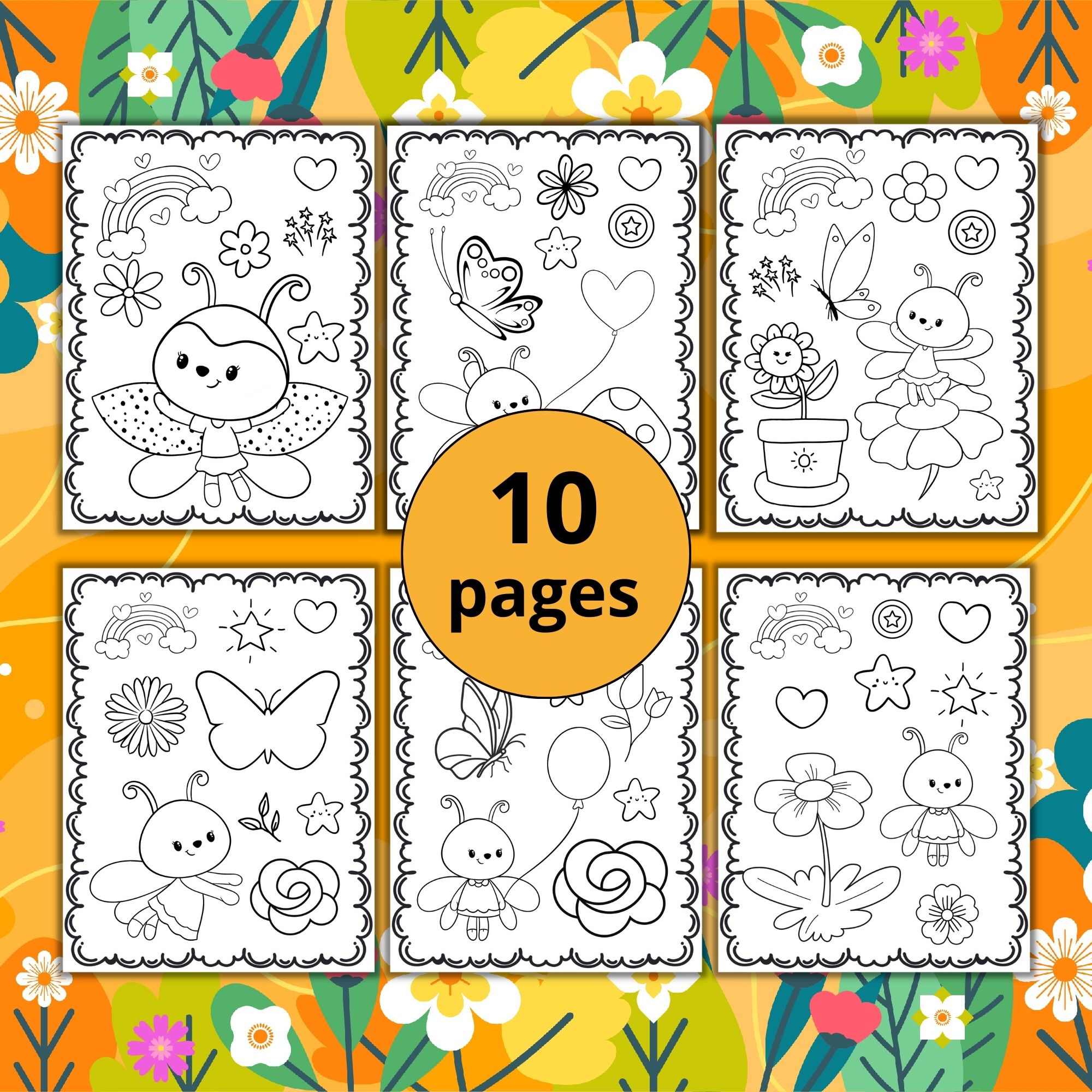 Spring Coloring Pages, Outdoor activities coloring pages, Spring ...