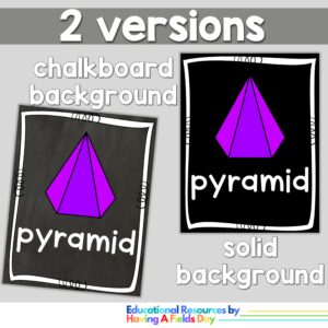 2D and 3D Geometric Shapes Signs | Mini Posters | Made By Teachers