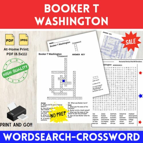 Booker T. Washington Activities-Black History Month Bulletin Board ...