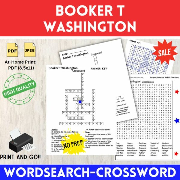 Booker T. Washington Activities-Black History Month Bulletin Board ...