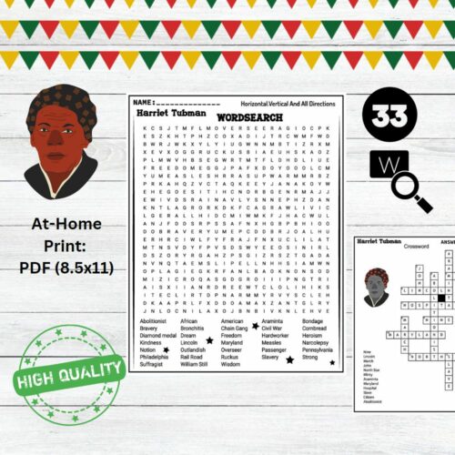 Harriet Tubman Activities-Women’s History Month Bulletin Board Colored ...