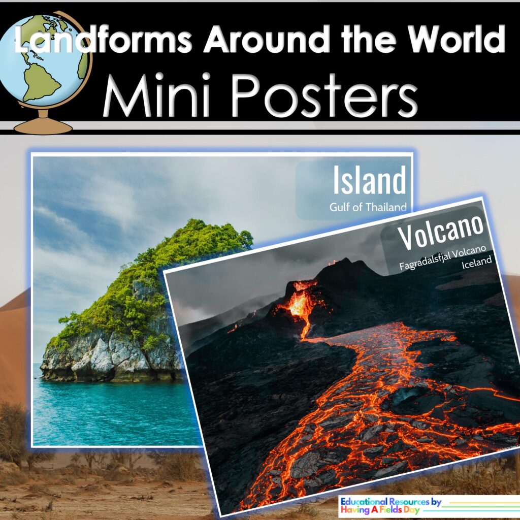 Landforms Around The World Mini Posters | Made By Teachers