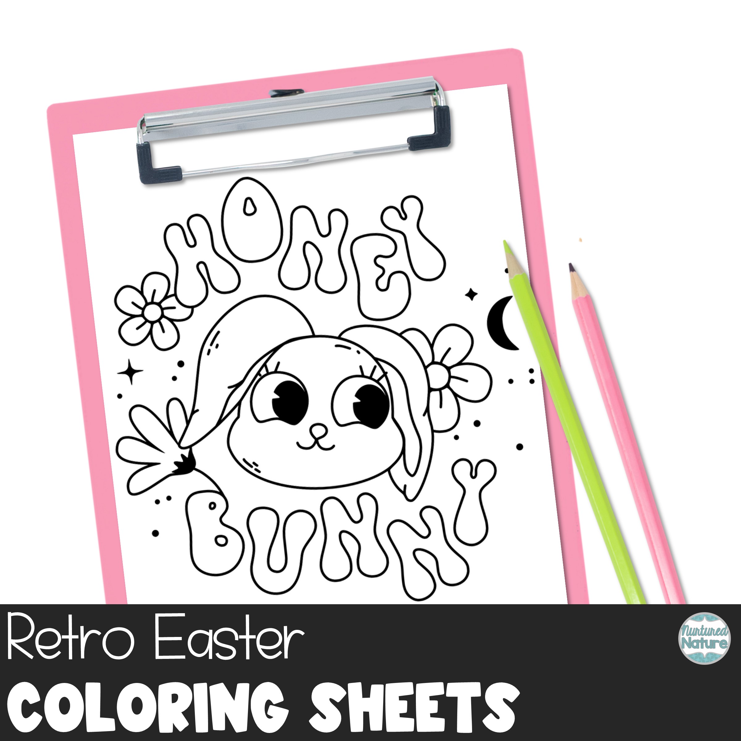 Retro Easter Coloring Pages - April Early Finisher Activities | Made By ...