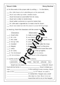 E. B. White "Stuart Little" worksheets | Made By Teachers