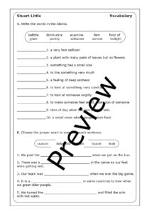 E. B. White "Stuart Little" worksheets | Made By Teachers