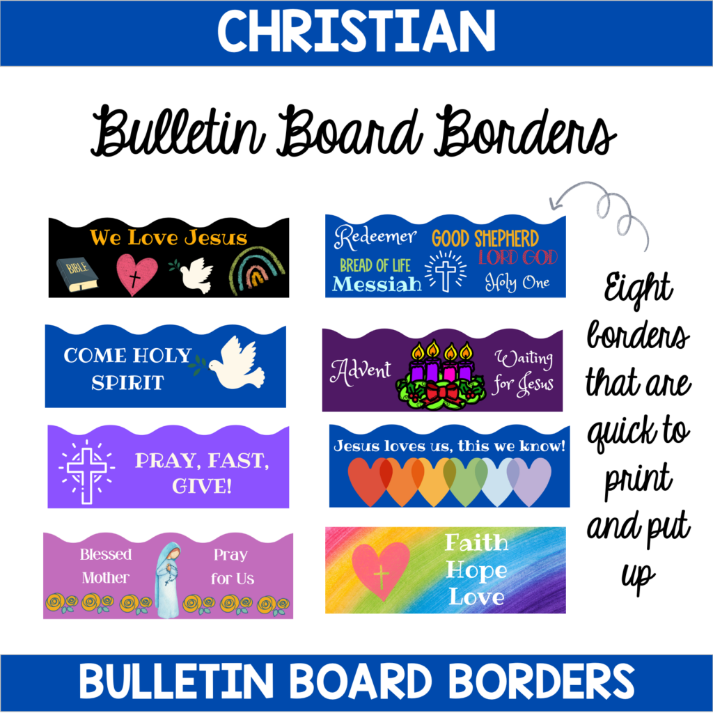 Christian Bulletin Board Borders Set 1 | Made By Teachers