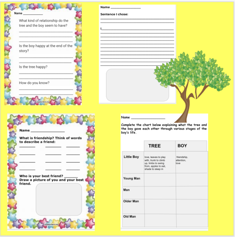 THE GIVING TREE ACTIVITY & COMPREHENSION TOOLKIT AND INTERDISCIPLINARY ...
