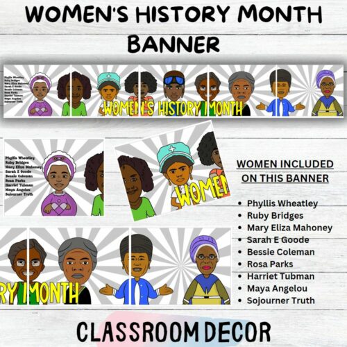 Women's History Month Banner | Bulletin Board | Classroom Decor | Made ...