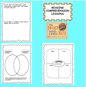 THE WOLF WHO CRIED BOY by Bob Hartman: READING LESSONS & ACTIVITIES ...