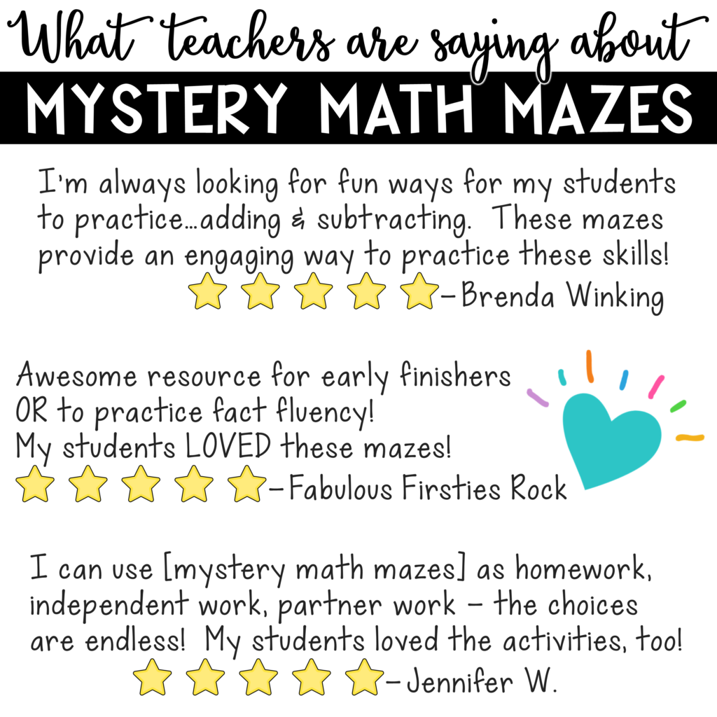 Mystery Math Mazes - Addition within 5 Math Fact Fluency Practice ...