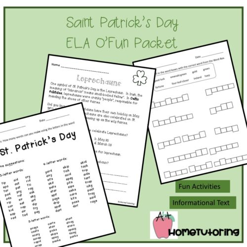 St. Patrick's Day ELA O' Fun Packet | Made By Teachers