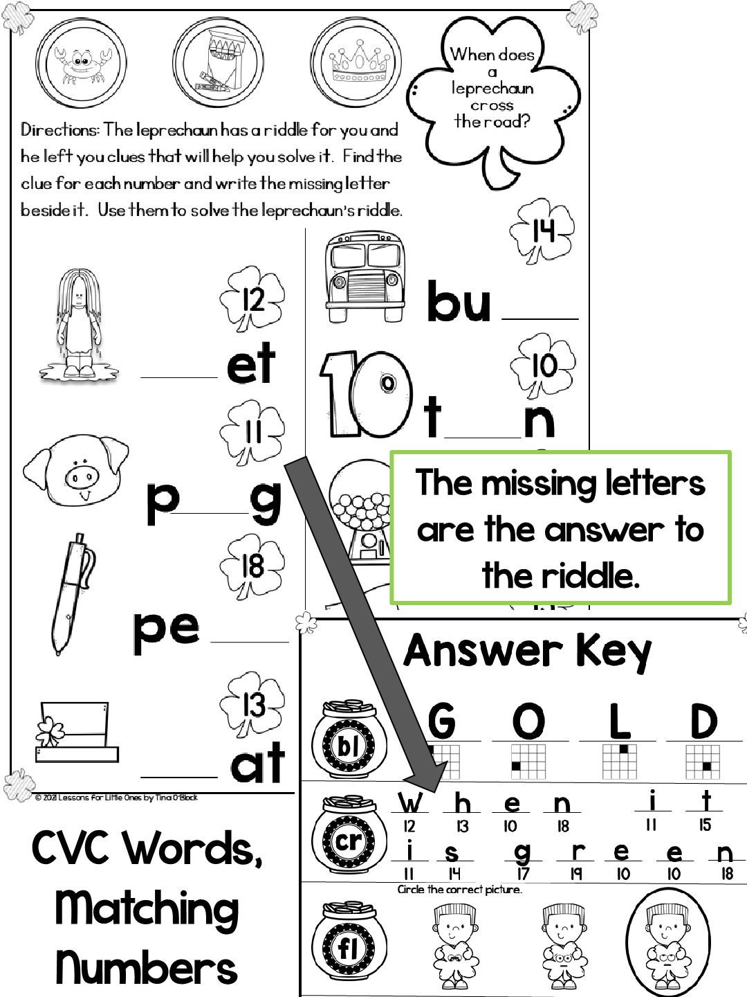 St. Patrick's Day Escape Room Breakout Activity Kindergarten - First ...