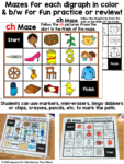 Beginning Digraphs sh th ch wh Sorts Sorting Activities Mazes & Hunts ...