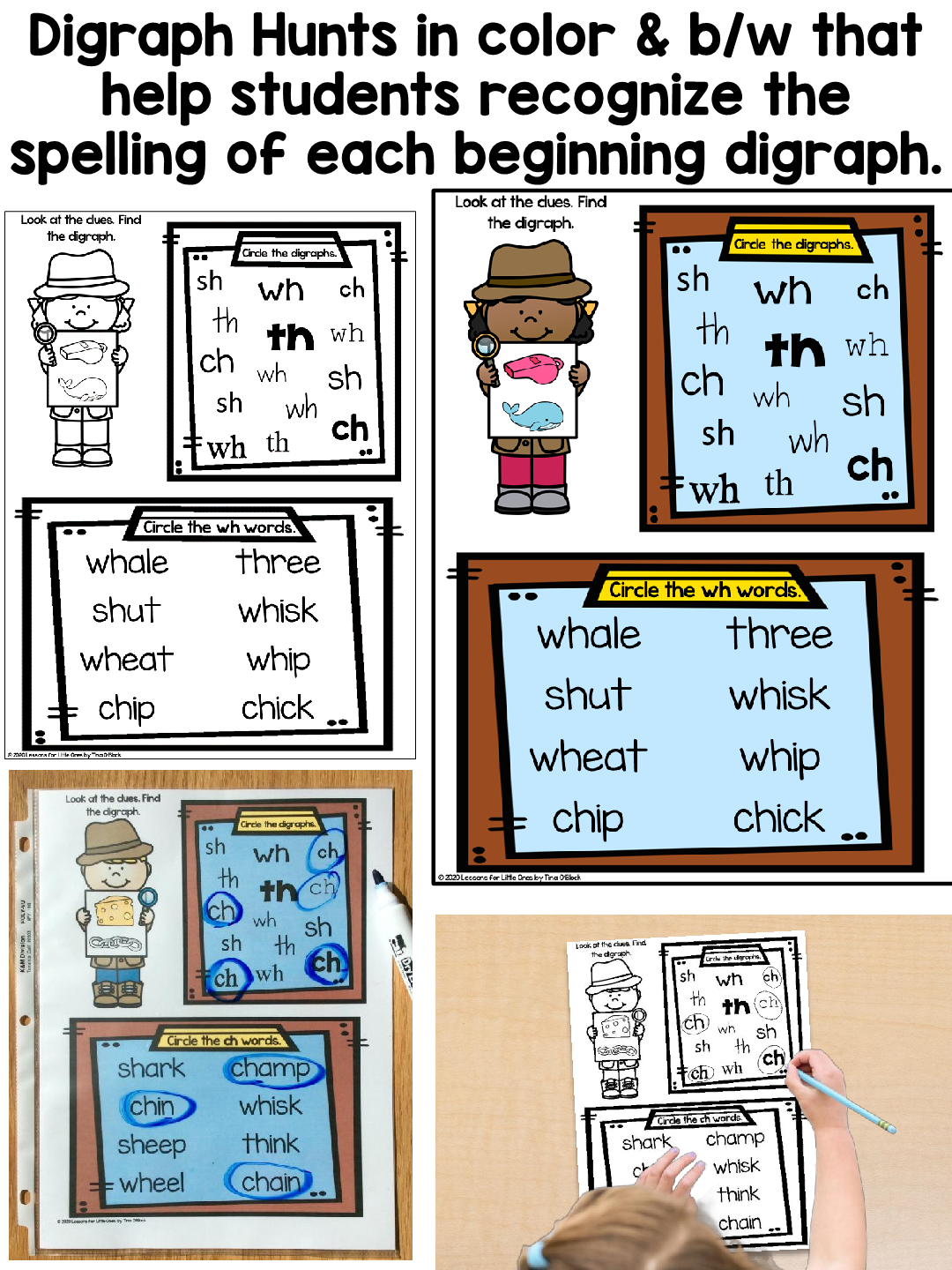 Beginning Digraphs sh th ch wh Sorts Sorting Activities Mazes & Hunts ...