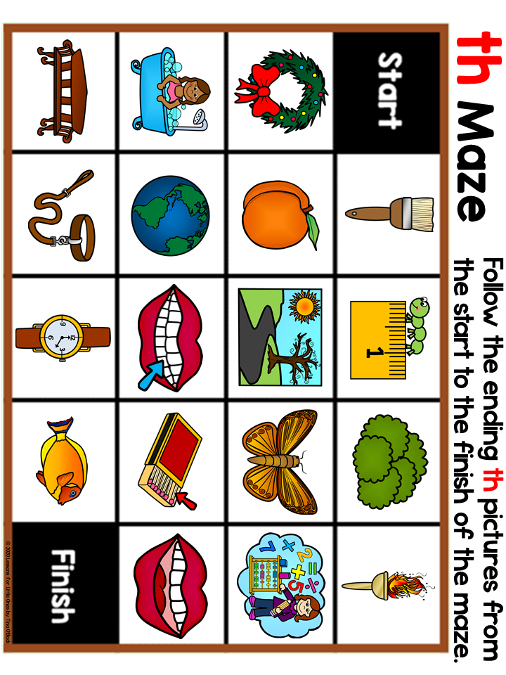 Ending Digraphs sh th ch ck Activities (Sorting Mazes Digraph Hunts ...
