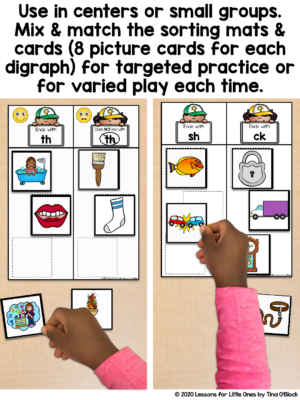 Ending Digraphs sh th ch ck Activities (Sorting Mazes Digraph Hunts ...