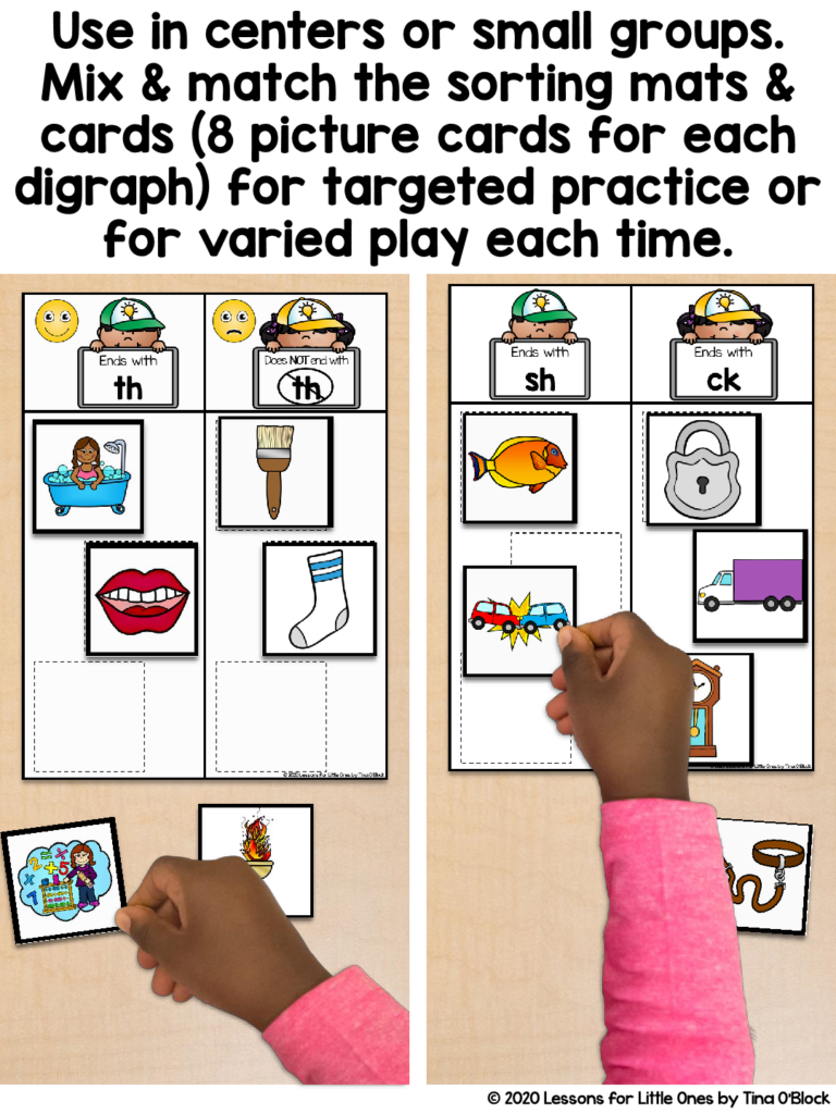 Ending Digraphs sh th ch ck Activities (Sorting Mazes Digraph Hunts ...