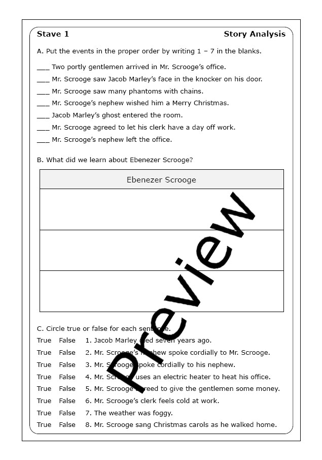 Charles Dickens "A Christmas Carol" worksheets | Made By Teachers