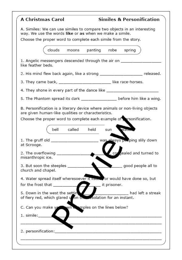 Charles Dickens "A Christmas Carol" worksheets | Made By Teachers