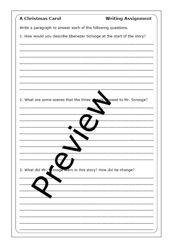 Charles Dickens "A Christmas Carol" worksheets | Made By Teachers