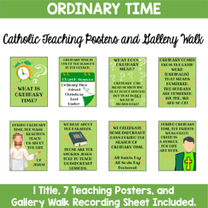 Ordinary Time: Bulletin Board Posters and Write the Room Activity ...