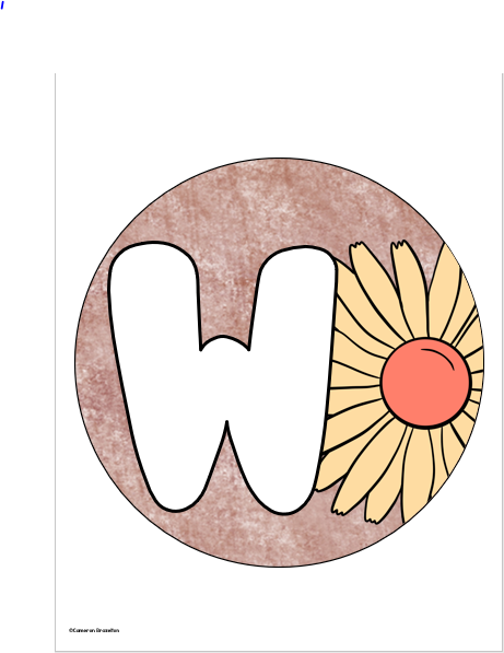 Writing Banner Class Decor Bulletin Board Groovy Retro Theme | Made By ...