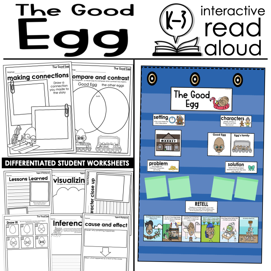 The Good Egg Interactive Read Aloud | Spring RETELL + Sequencing Craft ...