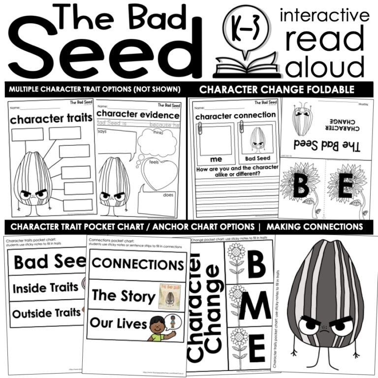 The Bad Seed Interactive Read Aloud | RETELL + Sequencing Craft ...