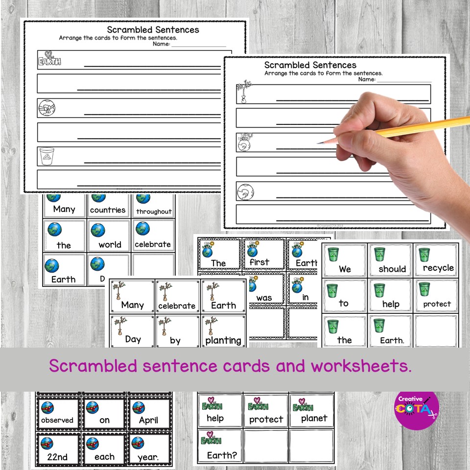 Earth Day Recycling Writing and Math Differentiated Worksheets and ...