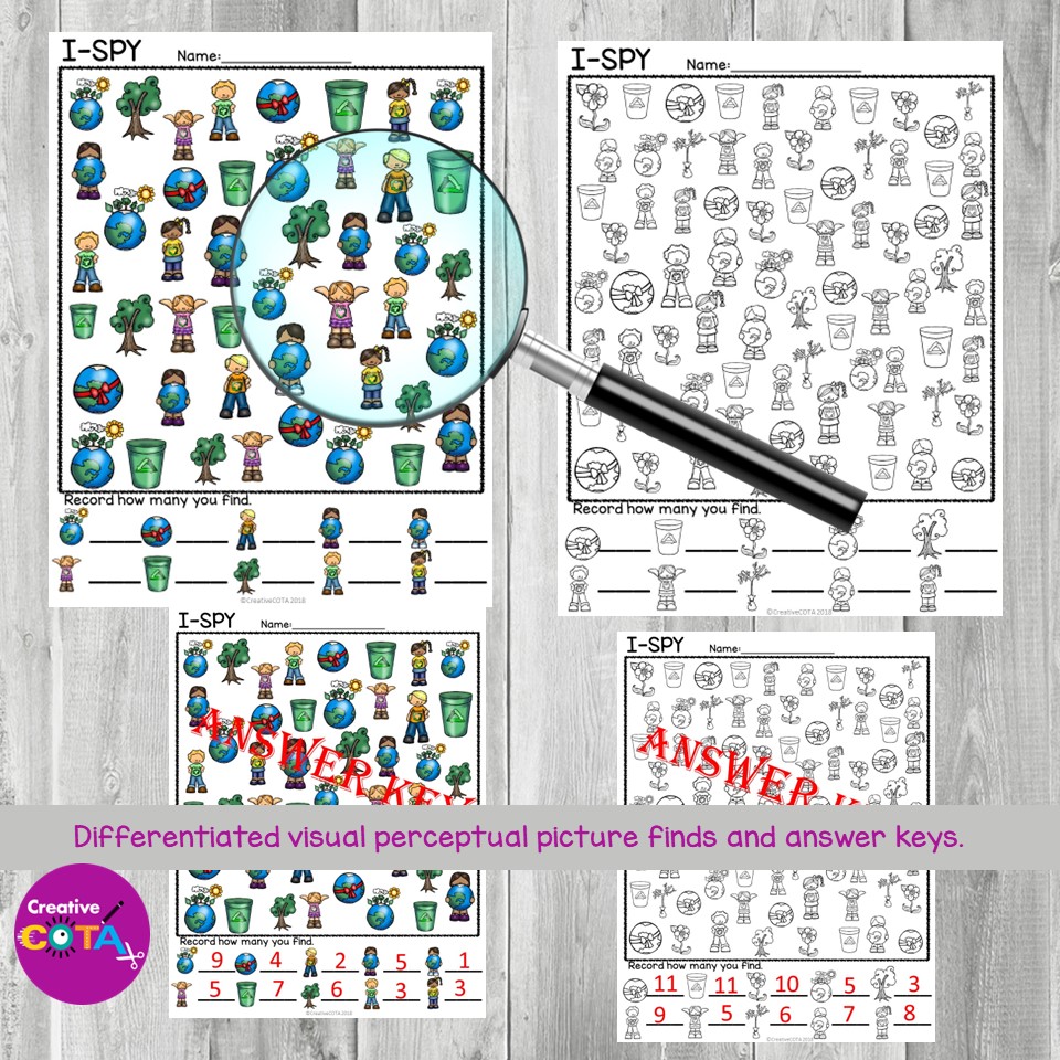 Earth Day Recycling Writing and Math Differentiated Worksheets and ...