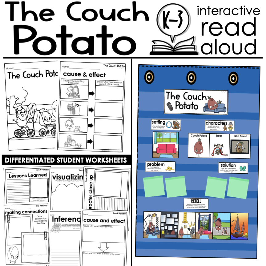 The Couch Potato Read Aloud | RETELL + Sequencing Craft | Reading ...