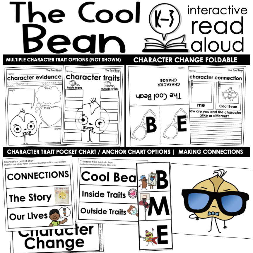 The Cool Bean Craft + Read Aloud Activities | Kindness | RETELL ...
