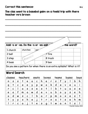 Additional Literacy Strands aligning with UFLI 99-106 with decodable ...