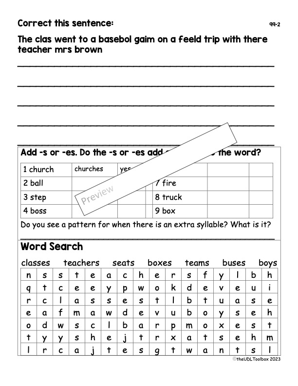 Additional Literacy Strands aligning with UFLI 99-106 with decodable ...