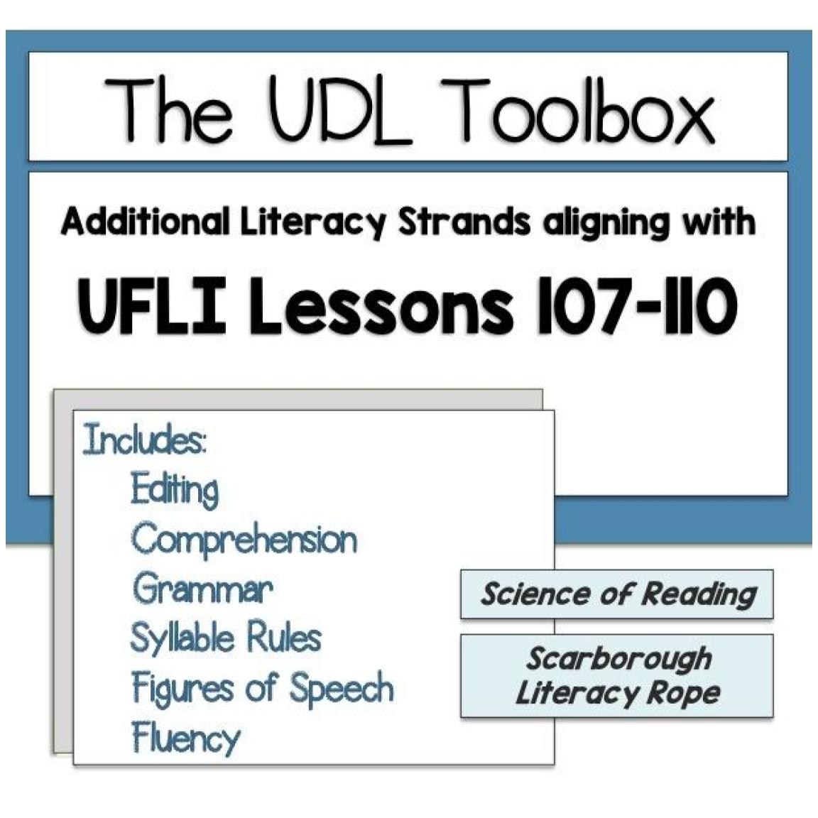 Additional Literacy Strands aligning with UFLI 95-98 with decodable ...