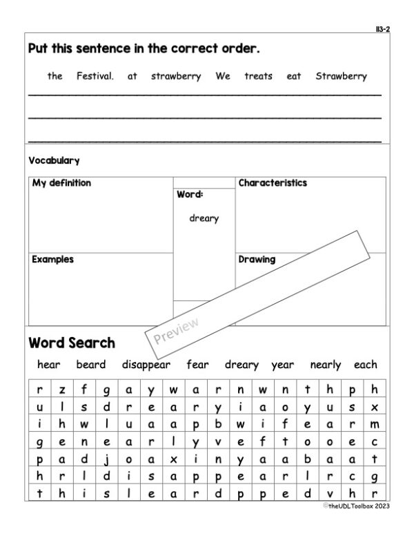 Additional Literacy Strands aligned with UFLI 111-118 with decodable ...
