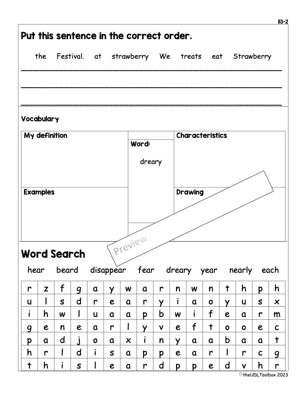 Additional Literacy Strands aligned with UFLI 111-118 with decodable ...