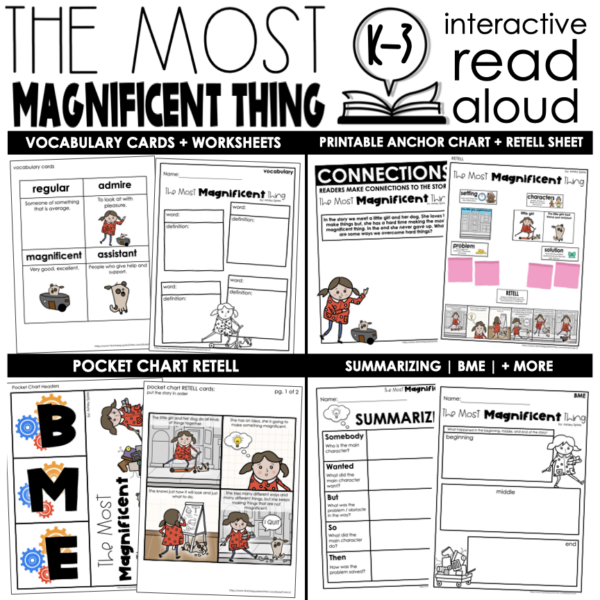The Most Magnificent Thing Interactive Read Aloud + STEM™ Activity ...