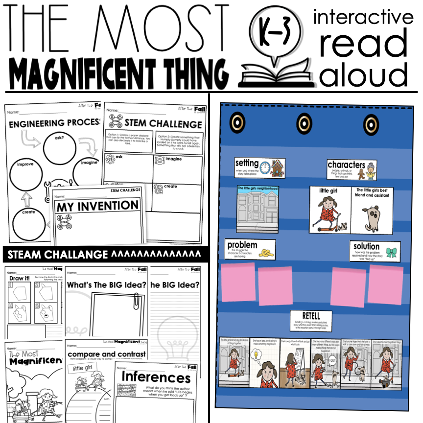 The Most Magnificent Thing Interactive Read Aloud + STEM™ Activity ...