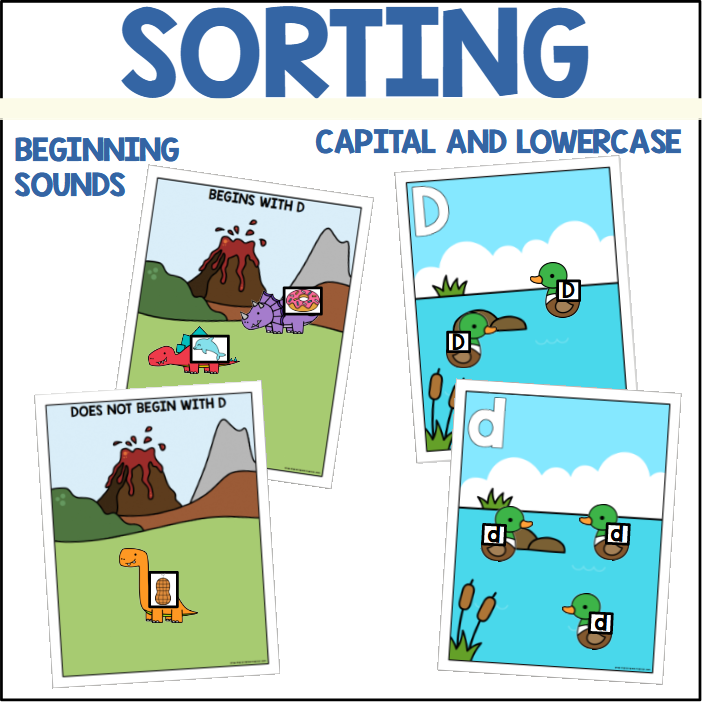 Letter D Hands On Centers for Letter Recognition and Beginning Sounds ...