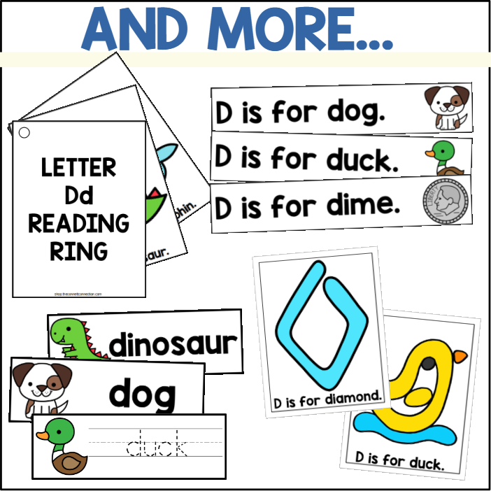 Letter D Hands On Centers for Letter Recognition and Beginning Sounds ...