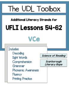 Additional Literacy Strands aligning with UFLI 54-62 - with decodable ...