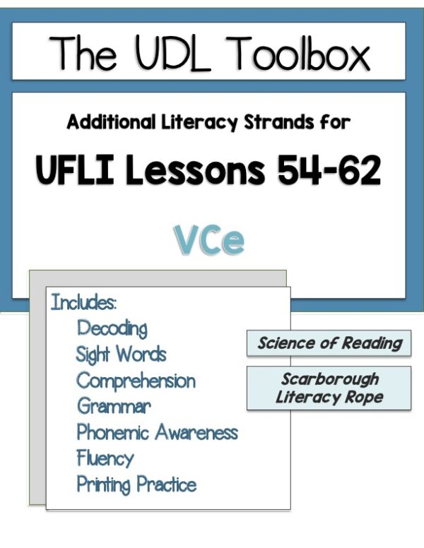 Additional Literacy Strands aligning with UFLI 54-62 - with decodable ...