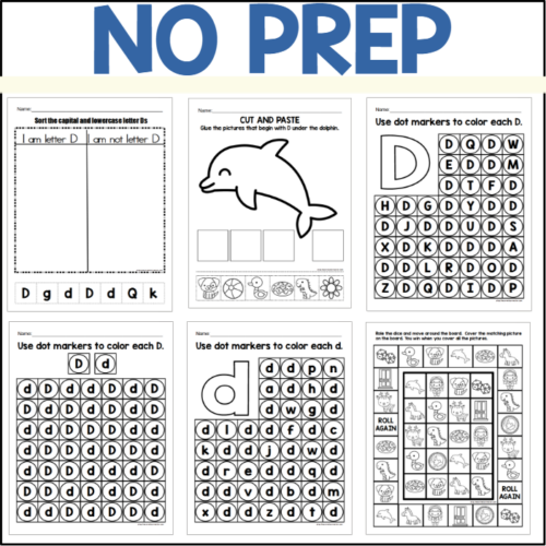 Letter D Worksheets and Hands On Centers Bundle | Made By Teachers