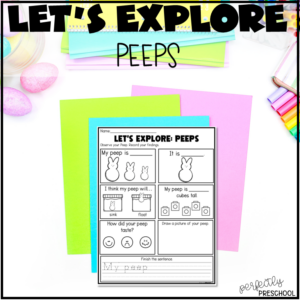 Let's Explore Peep Hands-On Science Investigation Preschool ...