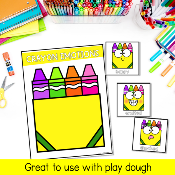 Year Long Play Dough Emotion Mats for Preschool and Kindergarten | Made ...