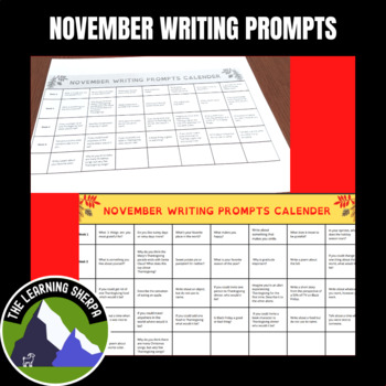November Writing Prompts | Made By Teachers