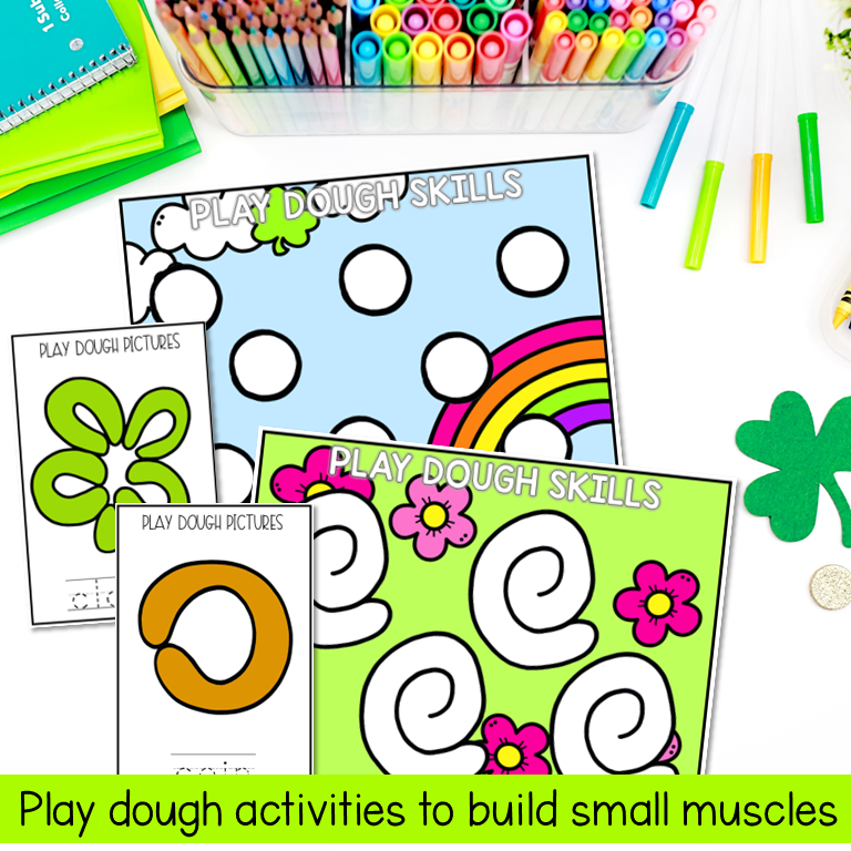 March Fine Motor Skills Activities for Preschool St. Patrick's Day and ...
